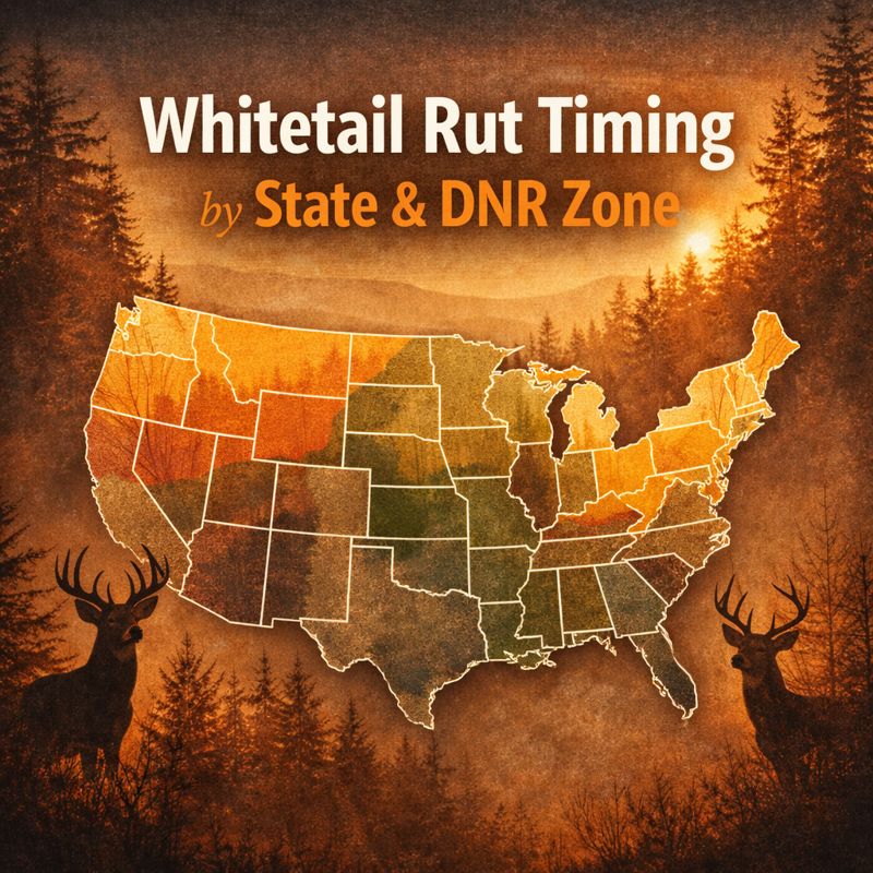 Whitetail Rut Timing by State & DNR Zone | Peak Deer Rut Calendar